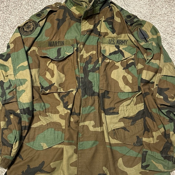 U.S. Army | Jackets & Coats | Us Military M65 Woodland Camo Coat Medium ...